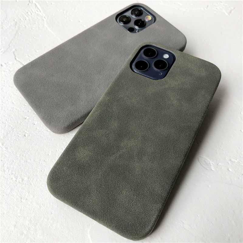 Coque Minimaliste Ultra Fine en Daim pour iPhone 15 Pro, Wiqeo ...